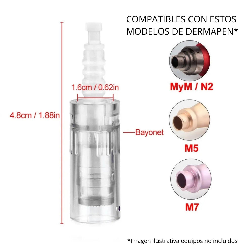 CARTUCHO AGUJA PARA DERMAPEN DR PEN TIPO BAYONETA MYM N2