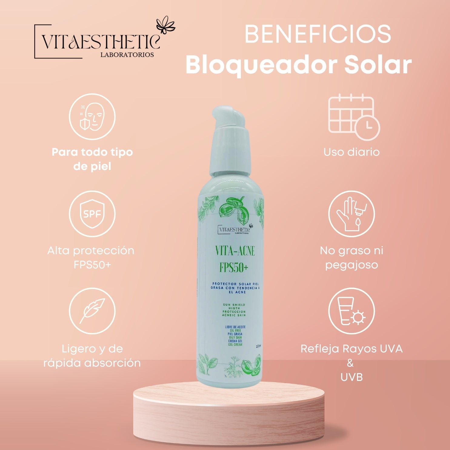 VITA-ACNE PROTECTOR SOLAR PIEL GRASA